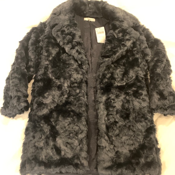 Mango | Jackets & Coats | Mango Navy Blue Faux Fur Coat Nwt | Poshmark